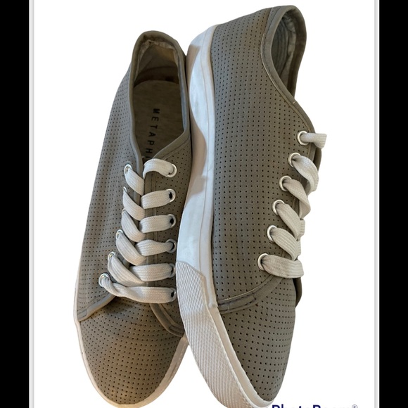 Metaphor | Shoes | Metaphor Persia Gray Perforated Leather Sneakers 7 ...